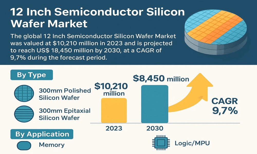 12 Inch Semiconductor Silicon Wafer Market Size, Trends & Forecast 2025 ...