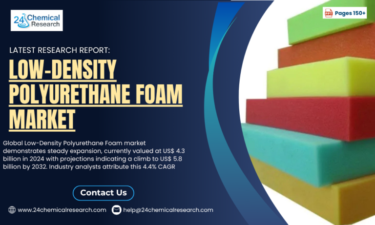 Low-Density Polyurethane Foam Market to Reach $5.8B by 2032 Amid Green Demand Surge and EV Growth