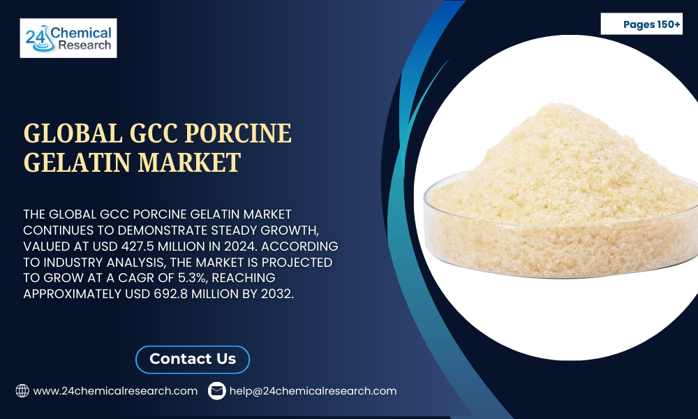 GCC Porcine Gelatin Market to Hit USD 692.8M by 2032 as Biomedical & 3D ...